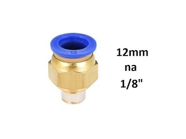 Brza spojnica za vazduh 12mm na 1/8 (približno 9.7mm)