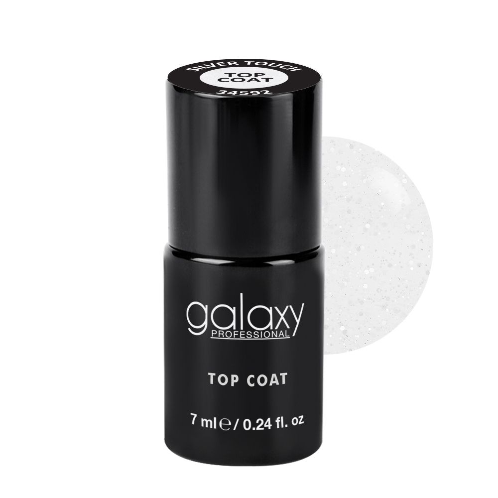 Završni nefiksirajući sjaj UV/LED GALAXY No Cleanse Silver Touch 7ml