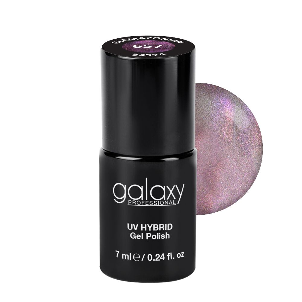 Trajni lak za nokte UV/LED GALAXY Hybrid 7ml Glamazonian S657 – Cat Eye