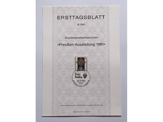 ETB Nemačka - Preuben Ausstellung - 1981.g