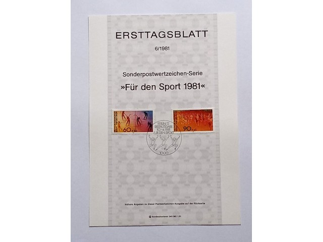 ETB Nemačka - Sport - 1981.g