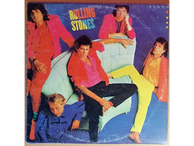 LP ROLLING STONES - Dirty Work (1986) VG/VG+