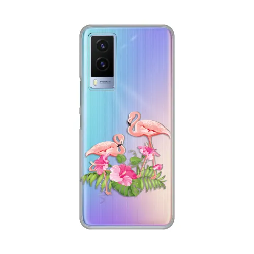 Silikonska futrola - maska print Skin za Vivo Y71T Flamingo