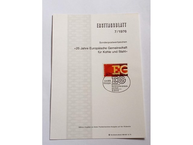 ETB Nemačka  - EG - 1976.g