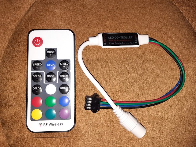 RGB kontroler za led traku + daljinski model 2