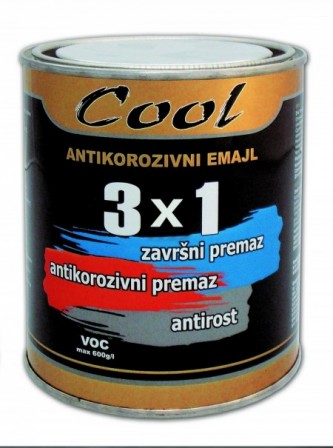 Cool emajl 0.75 ml SREBRNI 3u1