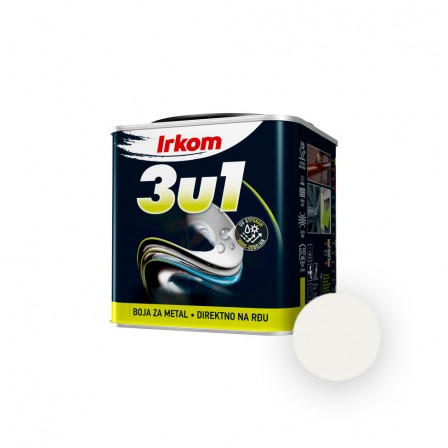 Irkom 3u1 boja RAL9016 beli 1kg