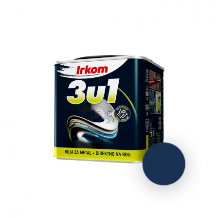 Irkom 3u1 boja RAL5013 tamno plava 1kg