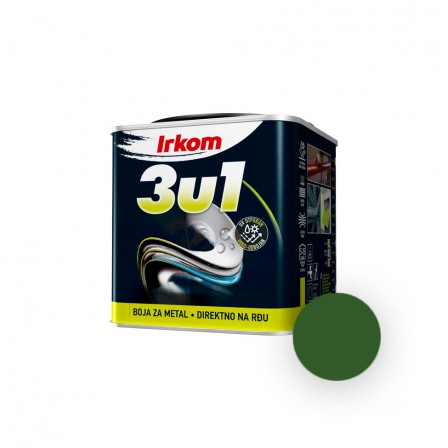 Irkom 3u1 boja RAL6002 svetlo zelena 1kg