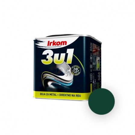 Irkom 3u1 boja RAL6005 tamno zelena 1kg