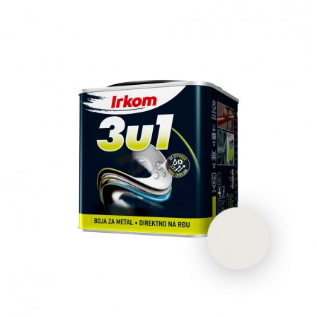 Irkom 3u1 boja RAL9016 mat beli 1kg