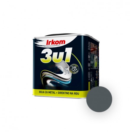 Irkom 3u1 boja RAL7011 imt.siva 1kg