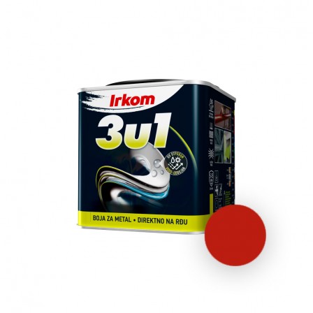 Irkom 3u1 boja RAL3020 imt crvena 1kg