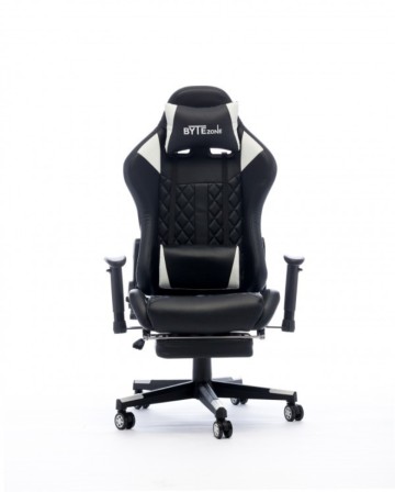 Gaming stolica Carbon crno-bela BYTEZONE