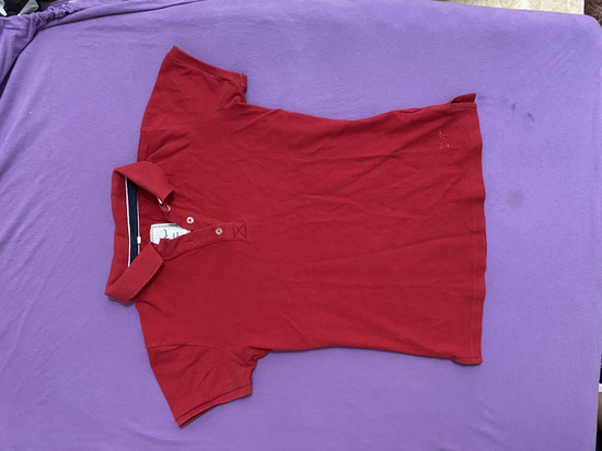 Ženska crvena polo majica na kratke rukave