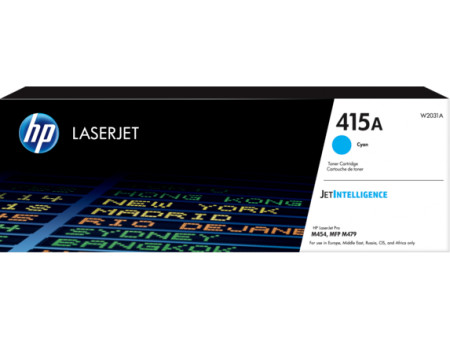 HP W2031A 415A original laserJet toner cartridge cyan