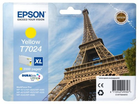 Epson T7024 high capacity yellow Ink cartridge
