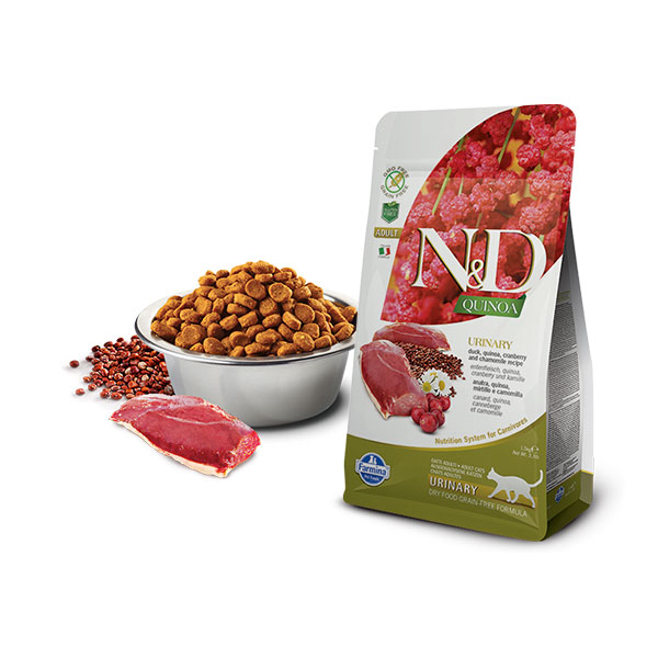 Farmina N&D Grain Free Quinoa Cat Urinary Duck, Cranberry & Chamomille