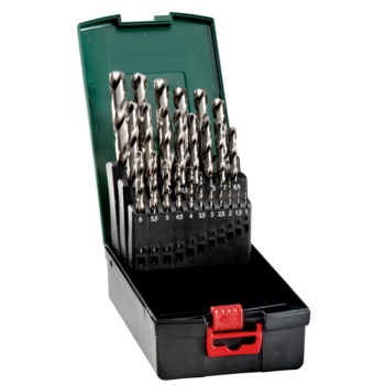 Metabo 25-delni set burgija za metal HSS-G 627669000