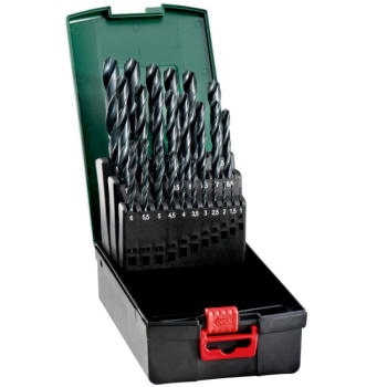 Metabo 25-delni set burgija za metal HSS-R 627667000