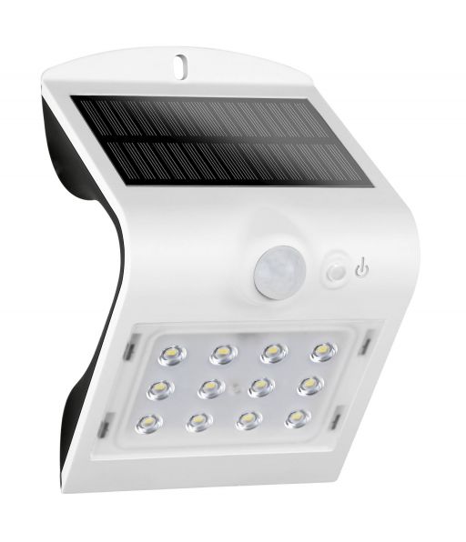 Svetiljka LED solarna sa senzorom IP65 1.5W leptir bela