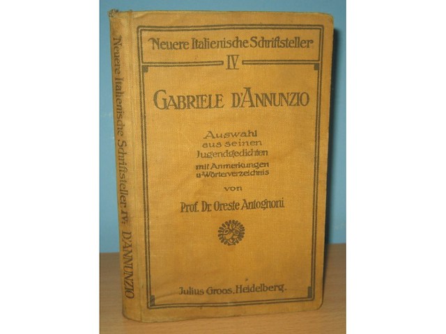 Gabrijele D Anuncio Izbor iz pesama 1914 god.
