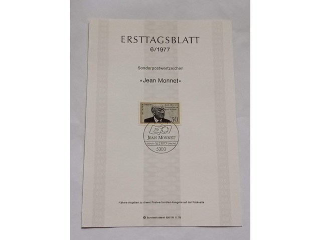 ETB Nemačka  - Jean Monnet - 1977.g
