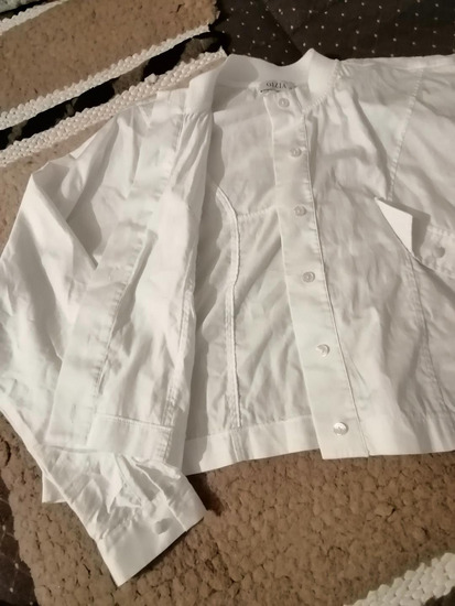 Gizia kratka bela jaknica/kosulja