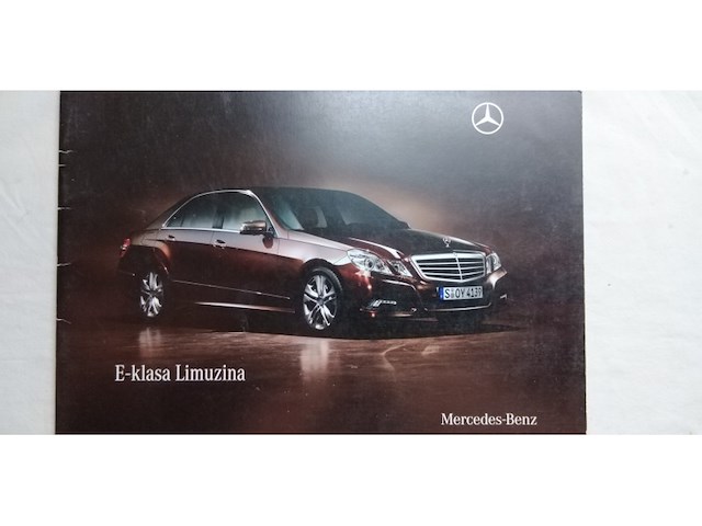 Prospekt: Mercedes Benz E klasa sa teh.podatcima,20 str