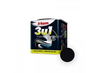 Irkom 3u1 boja RAL9005 crna 1kg