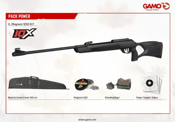 Gamo G - Magnum 1250 IGT Mach1 4,5mm 380 m/s + futrola + mete + dijabole + džak za upucavanje