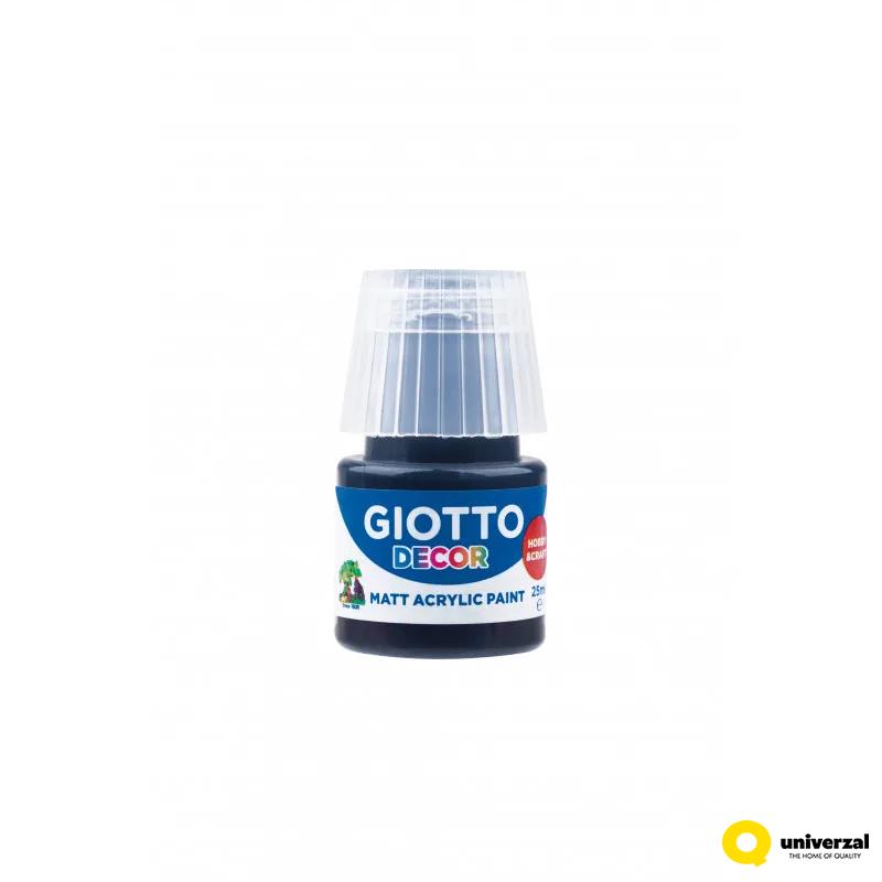 BOJA AKRILNA CRNA BLACK 25ML GIOTTO DECOR 538124