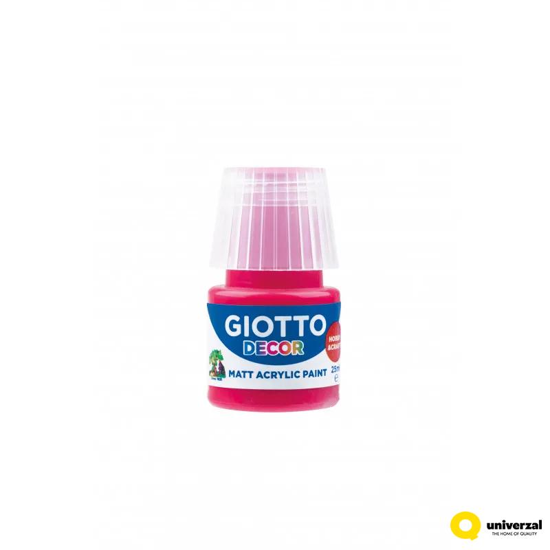 BOJA AKRILNA CRVENA CARMINE 25ML GIOTTO DECOR 538109