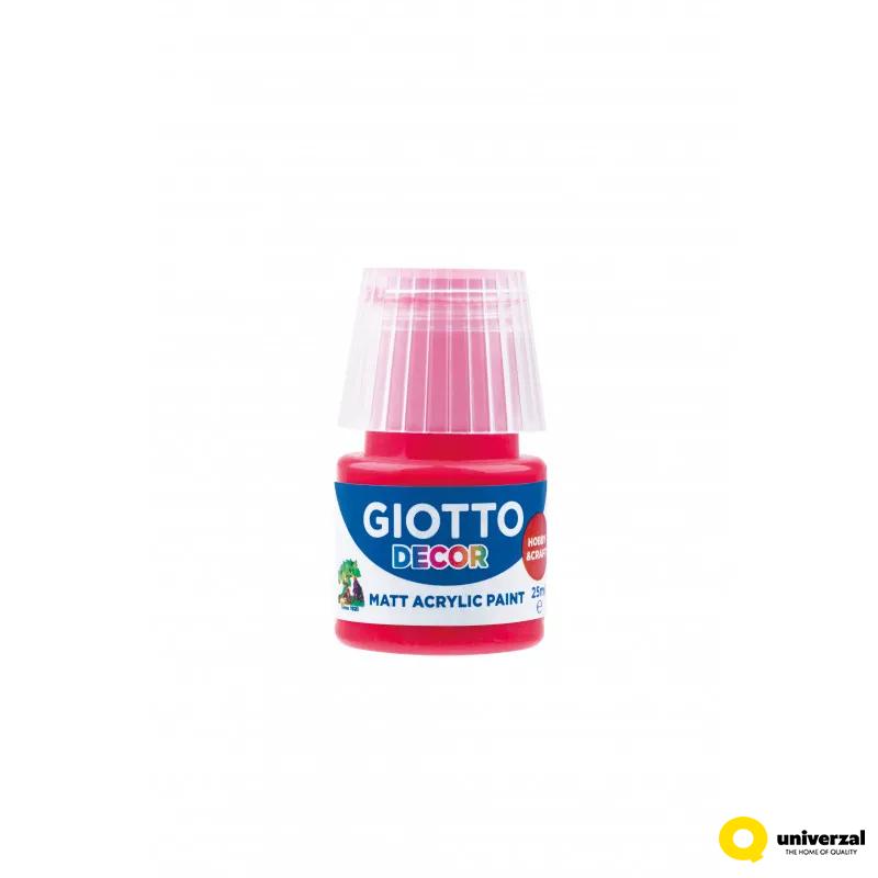 BOJA AKRILNA CRVENA VERMILION 25ML GIOTTO DECOR 538107