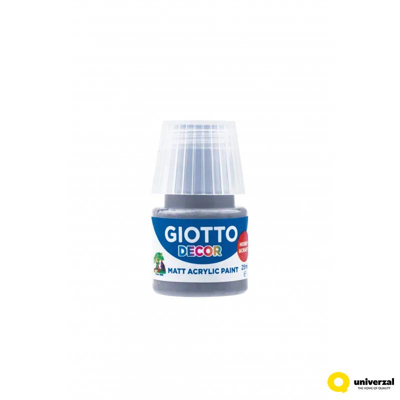 BOJA AKRILNA SIVA TAMNO 25ML GIOTTO DECOR 538134