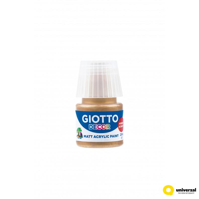 BOJA AKRILNA ZLATNA 25ML GIOTTO DECOR 538149