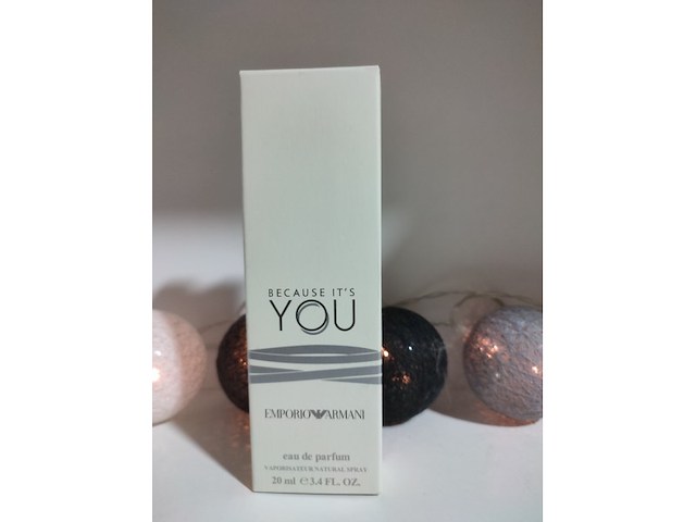 Because It`s You Emporio Armani ženski parfem 20 ml