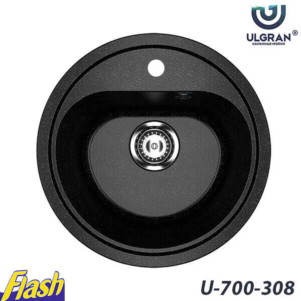 Granitna sudopera usadna okrugla – ULGRAN – U-700 – (4 boje)