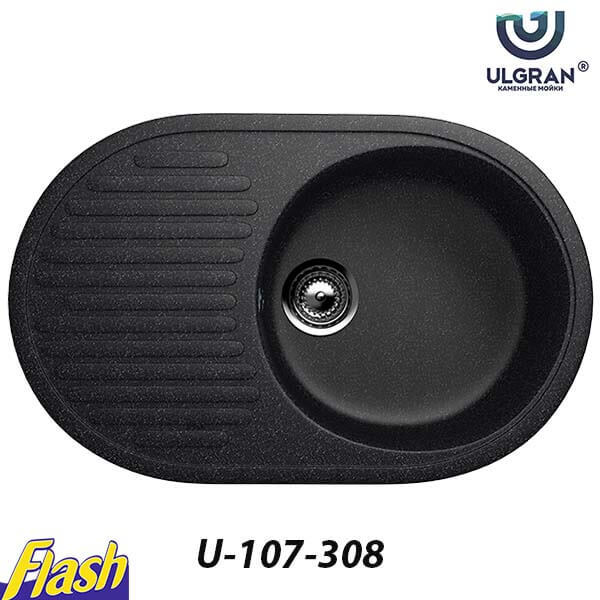 Granitna sudopera usadna okrugla – ULGRAN – U-107 – (4 boje)