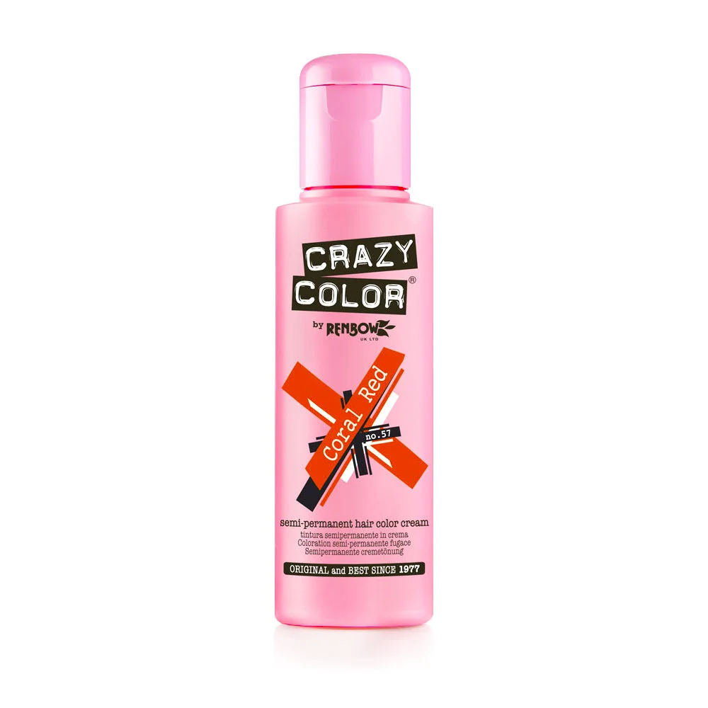 Crazy Colour Coral Red 100ml