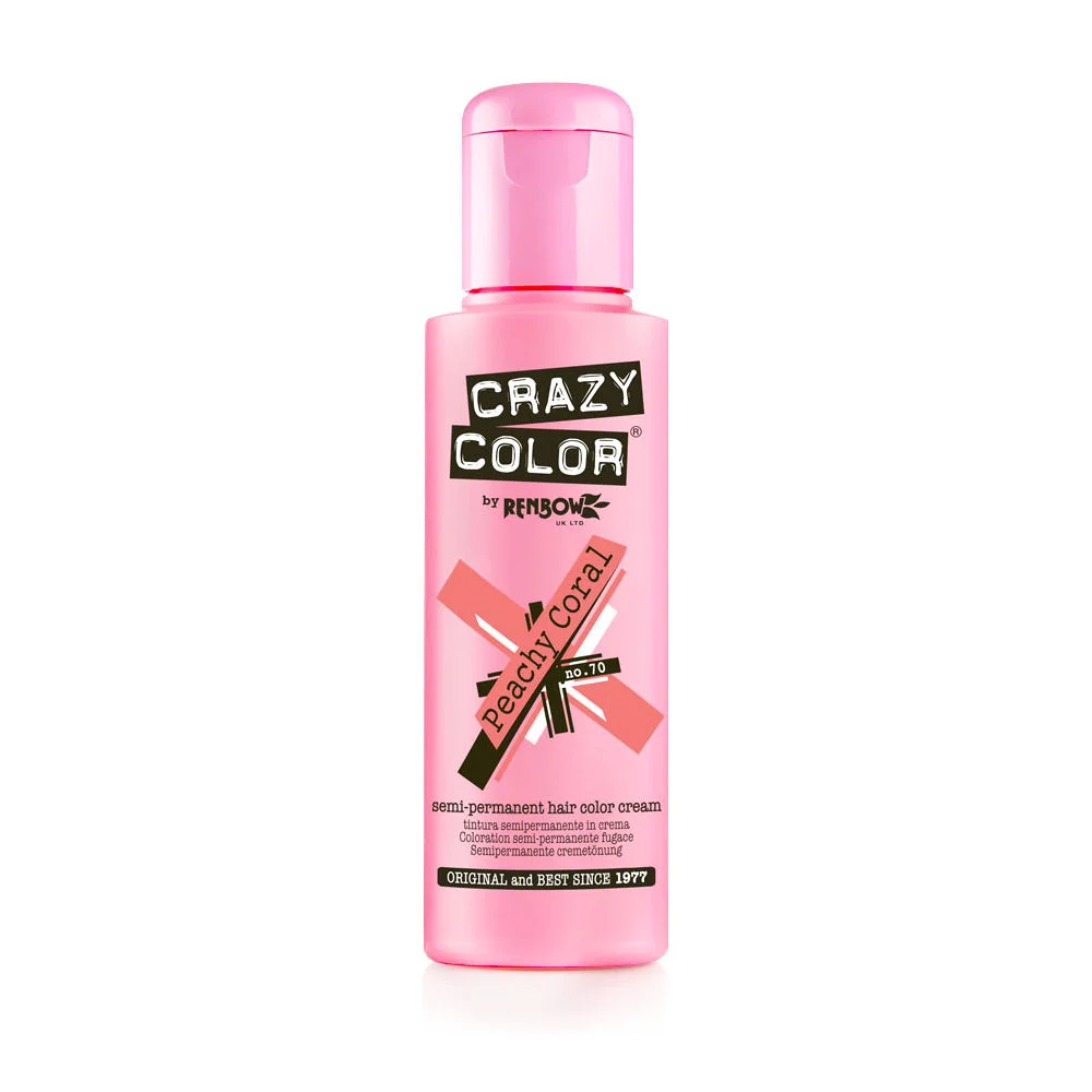 Crazy Colour Peachy Coral 100ml