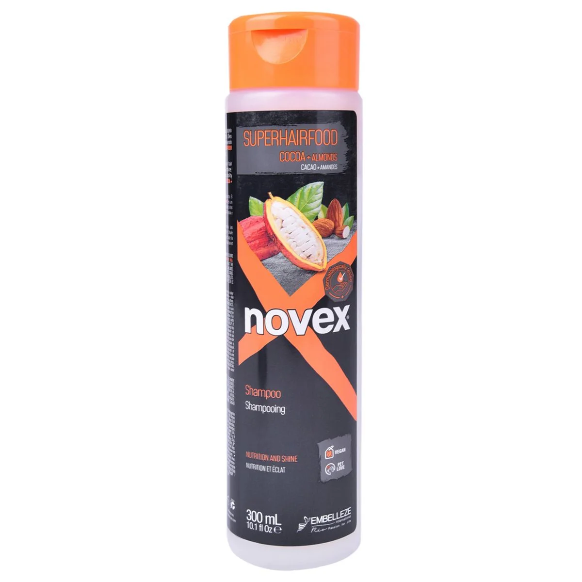 Hranljivi šampon za sjaj kose NOVEX Cocoa & Almond 300ml