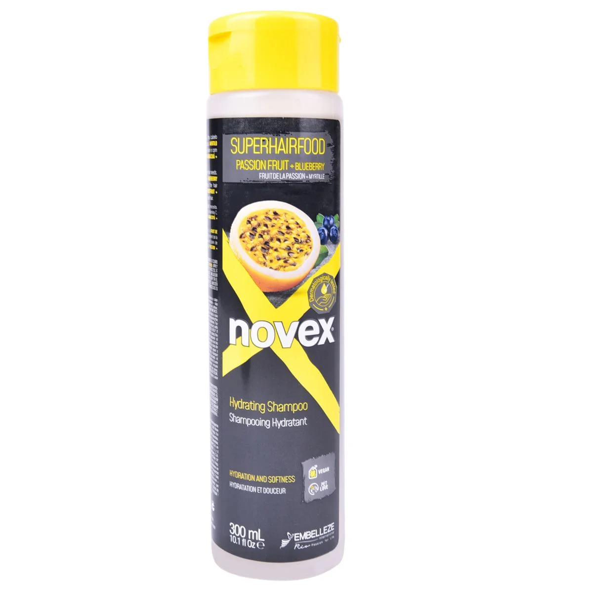 Šampon za hidrataciju masne kose NOVEX Passion Fruit & Blueberry 300ml