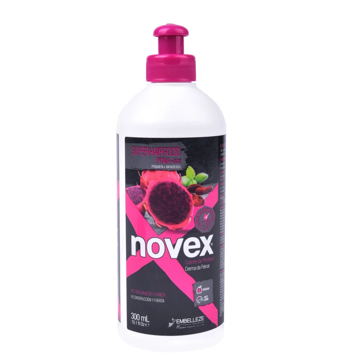 Balzam bez ispiranja za rekonstrukciju i jačanje kose NOVEX Pitaya & Goji Berry 300ml