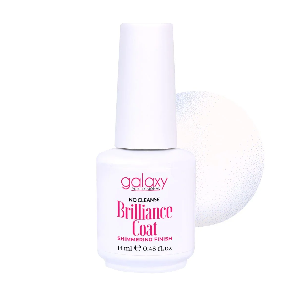 Završni nefiksirajući sjaj UV/LED GALAXY No Cleanse Brilliance Coat Shimmering Finish 14ml