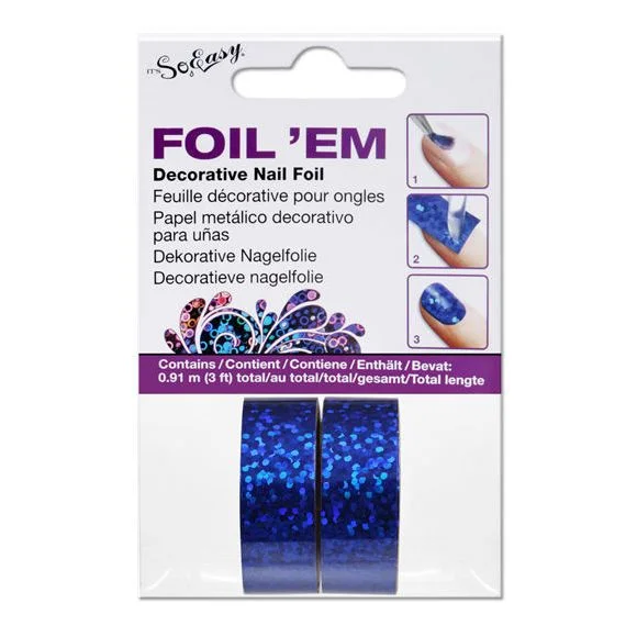 Nail art transfer folija D.Blue