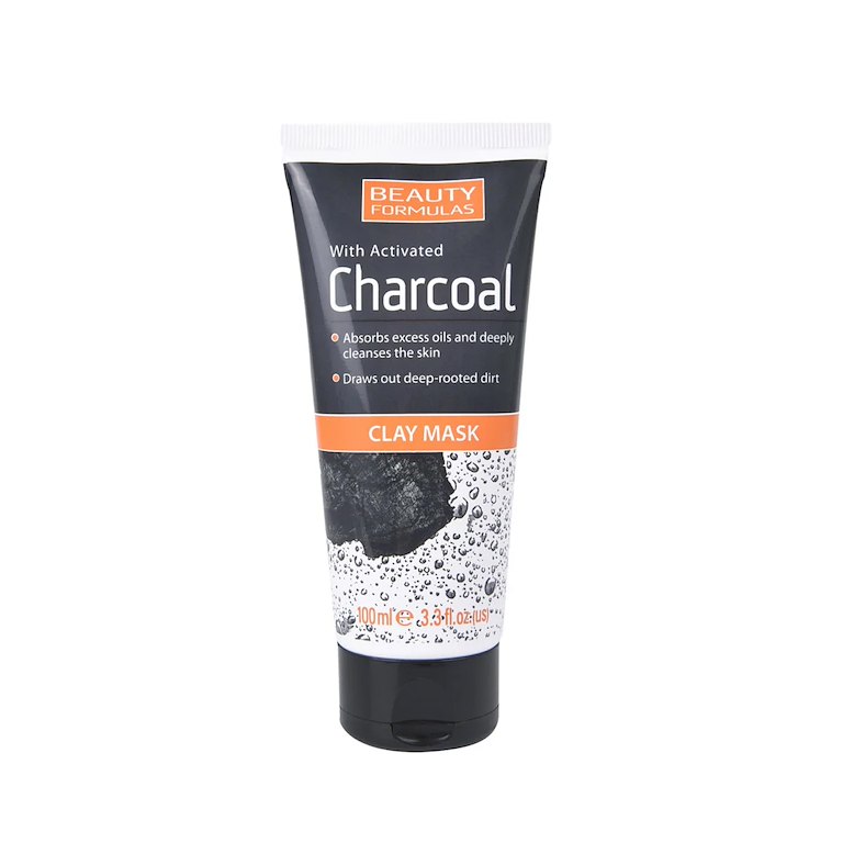 Maska sa glinom za čišćenje lica BEAUTY FORMULAS Charcoal 100ml