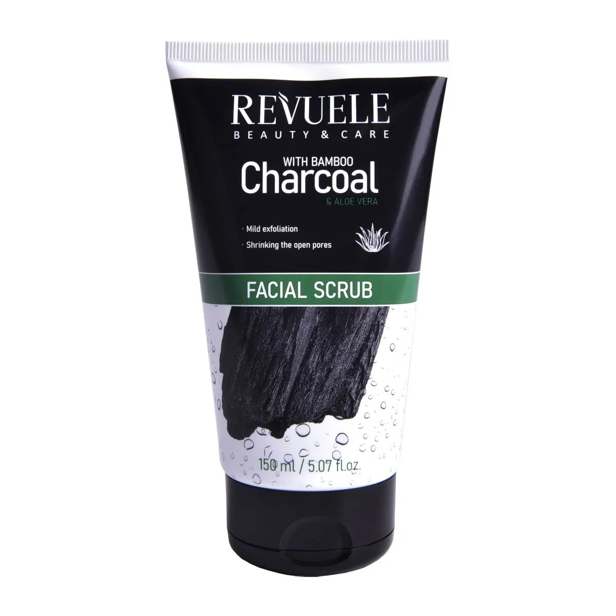 Piling za masnu i kombinovanu kožu lica REVUELE Bamboo Charcoal 150ml