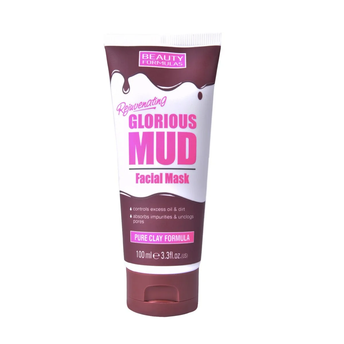 Maska za lice na bazi gline BEAUTY FORMULAS Glorious Mud 100ml