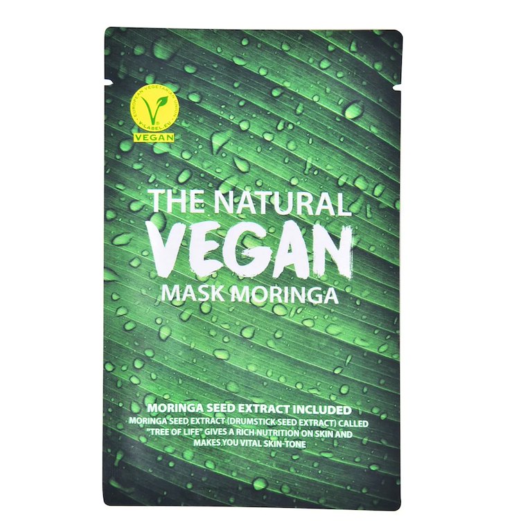 Korejska sheet maska za suvu kožu lica SHE’S LAB Vegan Moringa 20g